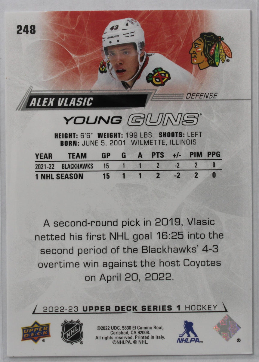 2022-23 - Upper Deck Series 1 - Alex Vlasic - (Base) #248 – MK Cards