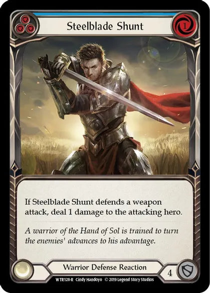 Steelblade Shunt (Blue) (Rare) - WTR128 - Unlimited – MK Cards