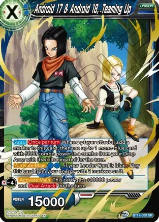 Android 17 & Android 18, Teaming Up (Super Rare) - BT17-033 – MK Cards