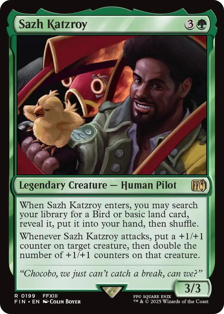 Sazh Katzroy (Rare) - 0199 – MK Cards