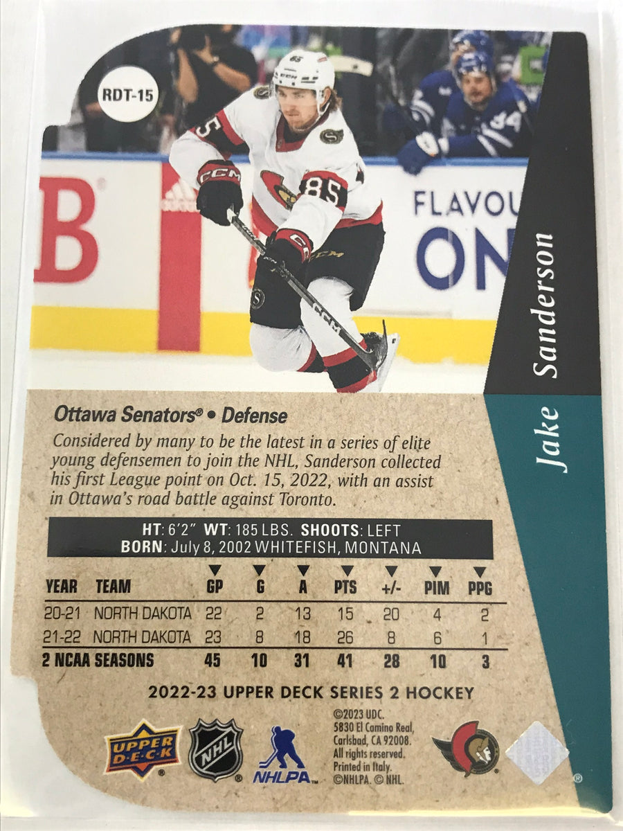 2022-2023 - Jake Sanderson - Upper Deck Rookie Die Cuts '94-95 - #RDT ...