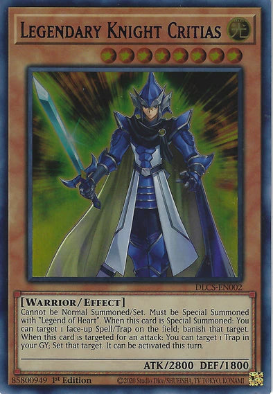 Legendary Knight Critias (Ultra Rare) - DLCS-EN002 – MK Cards
