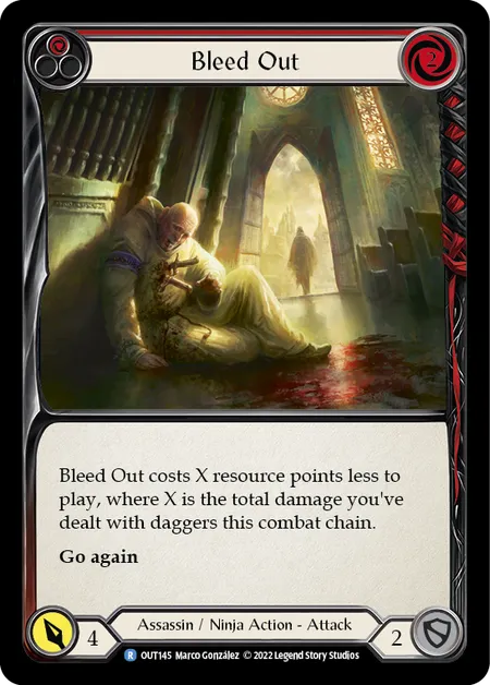 Bleed Out (Red) - OUT145 – MK Cards