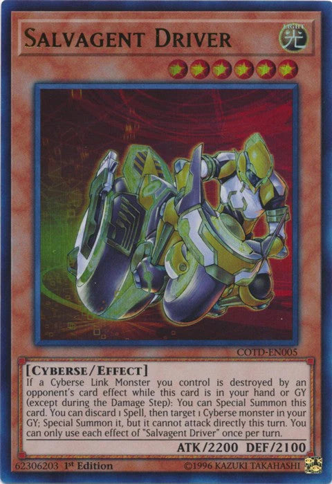 Salvagent Driver (Ultra Rare) - COTD-EN005 – MK Cards