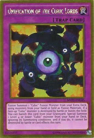 Unification of the Cubic Lords (Gold Rare) - MVP1-ENG45 – MK Cards